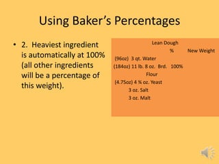 Tutorial on using baker s_percentages | PPTX