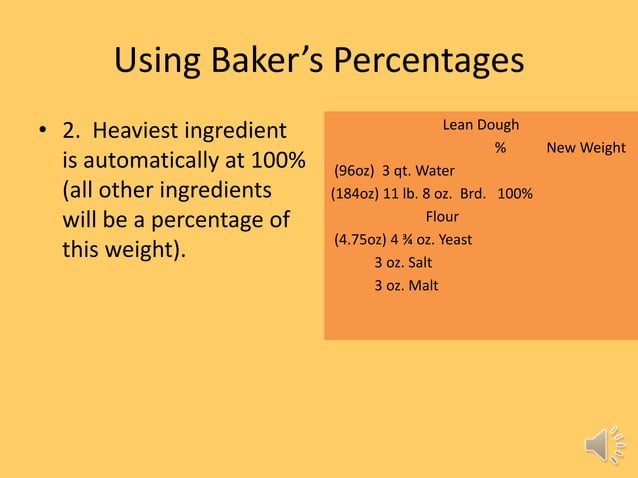 Tutorial on using baker s_percentages | PPTX