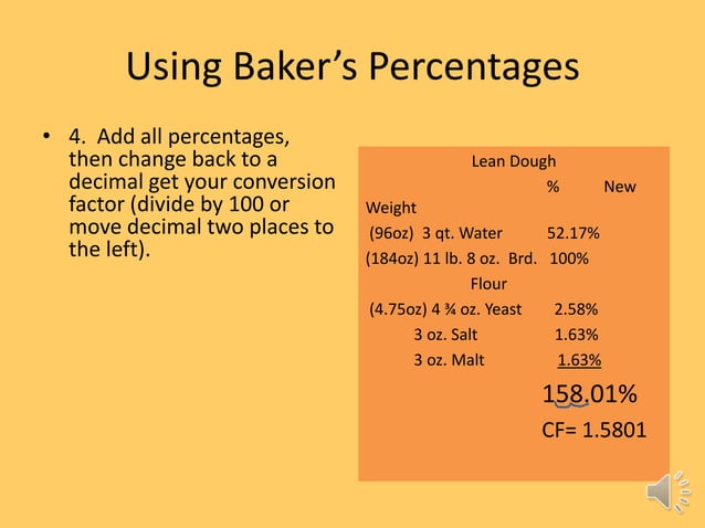 Tutorial on using baker s_percentages | PPTX