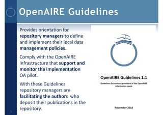 OpenAIRE Guidelines - tutorial | PDF | Business | Business and Finance