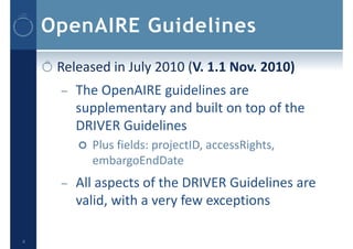 OpenAIRE Guidelines - tutorial | PDF | Business | Business and Finance