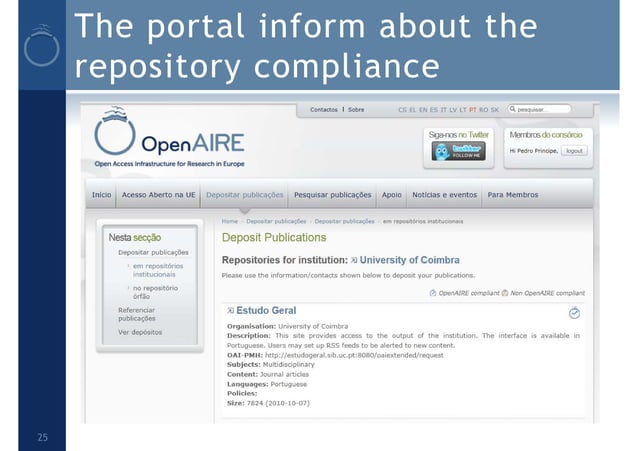 Tutorial OpenAIRE Guidelines (final) | PPT