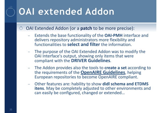 Tutorial OpenAIRE Guidelines (final) | PPT