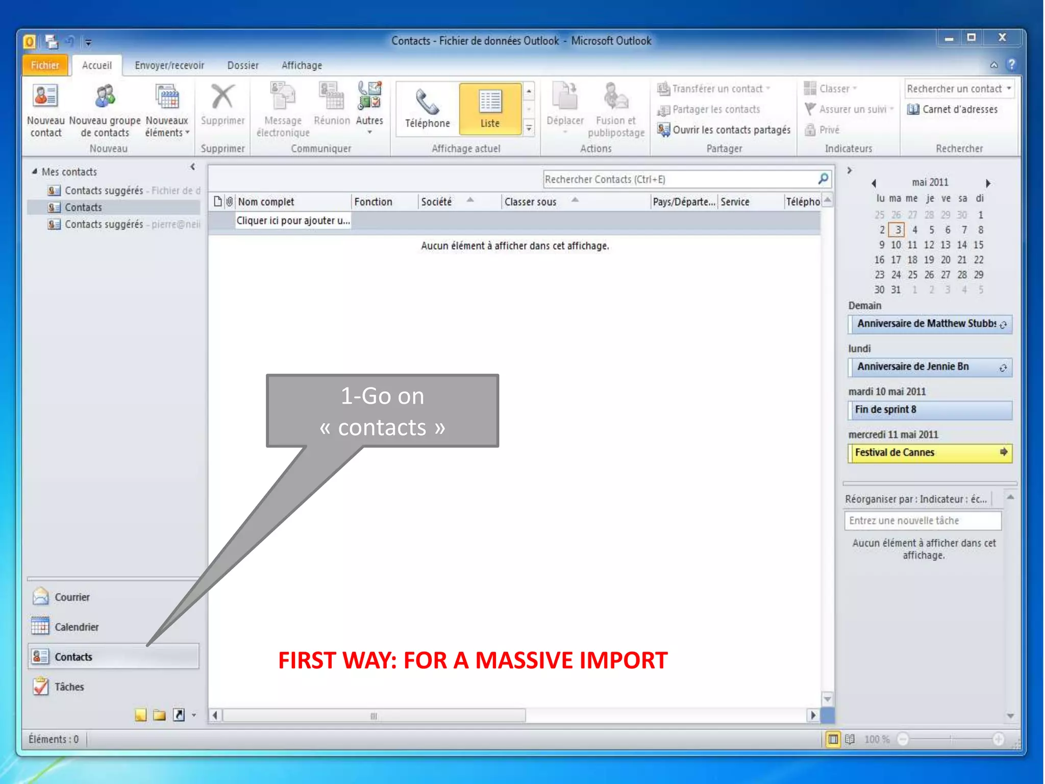 Tutorial Outlook | PPT