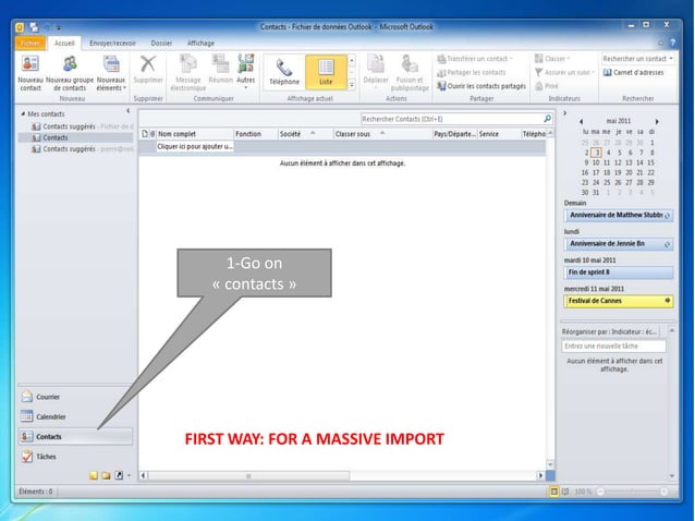 Tutorial Outlook | PPT