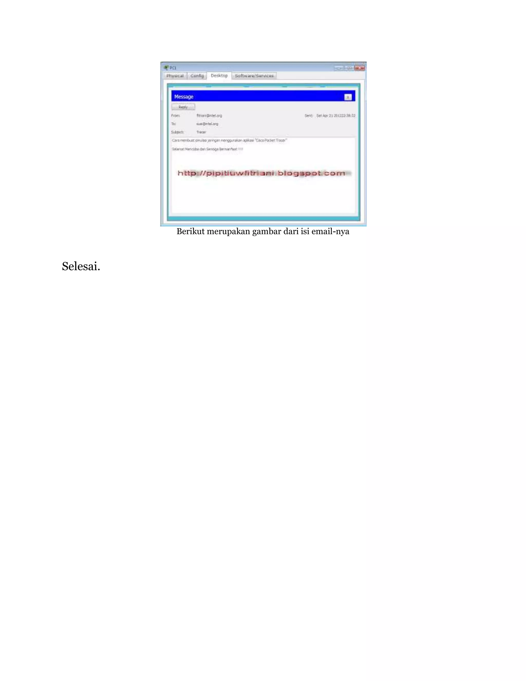 Tutorial packet tracer | DOCX