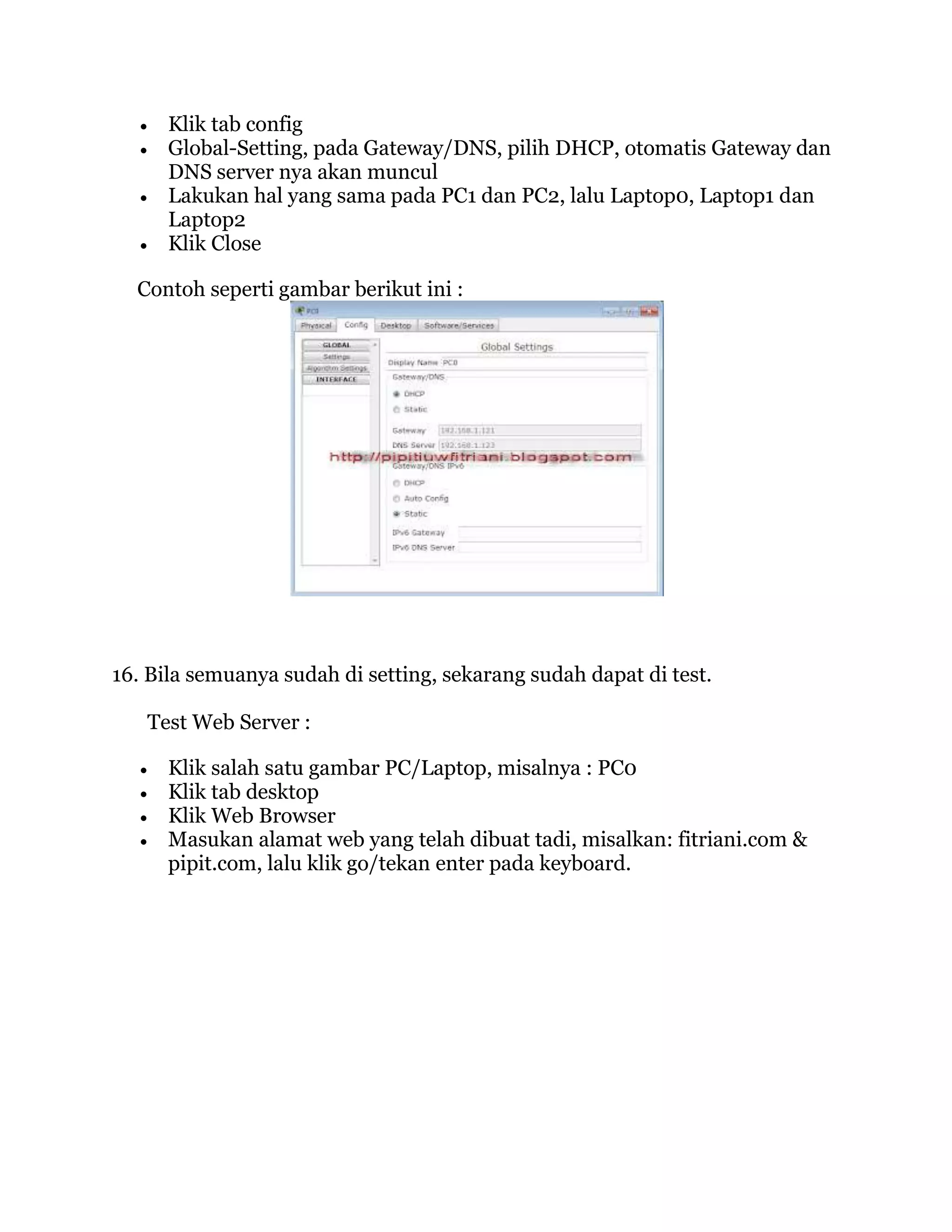 Tutorial packet tracer | PDF