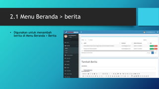 Tutorial Panduan Penggunaan CMS Sekolah Schoolmedia.pptx