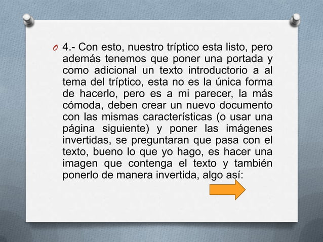 Tutorial para crear brochures en word. | PPTX