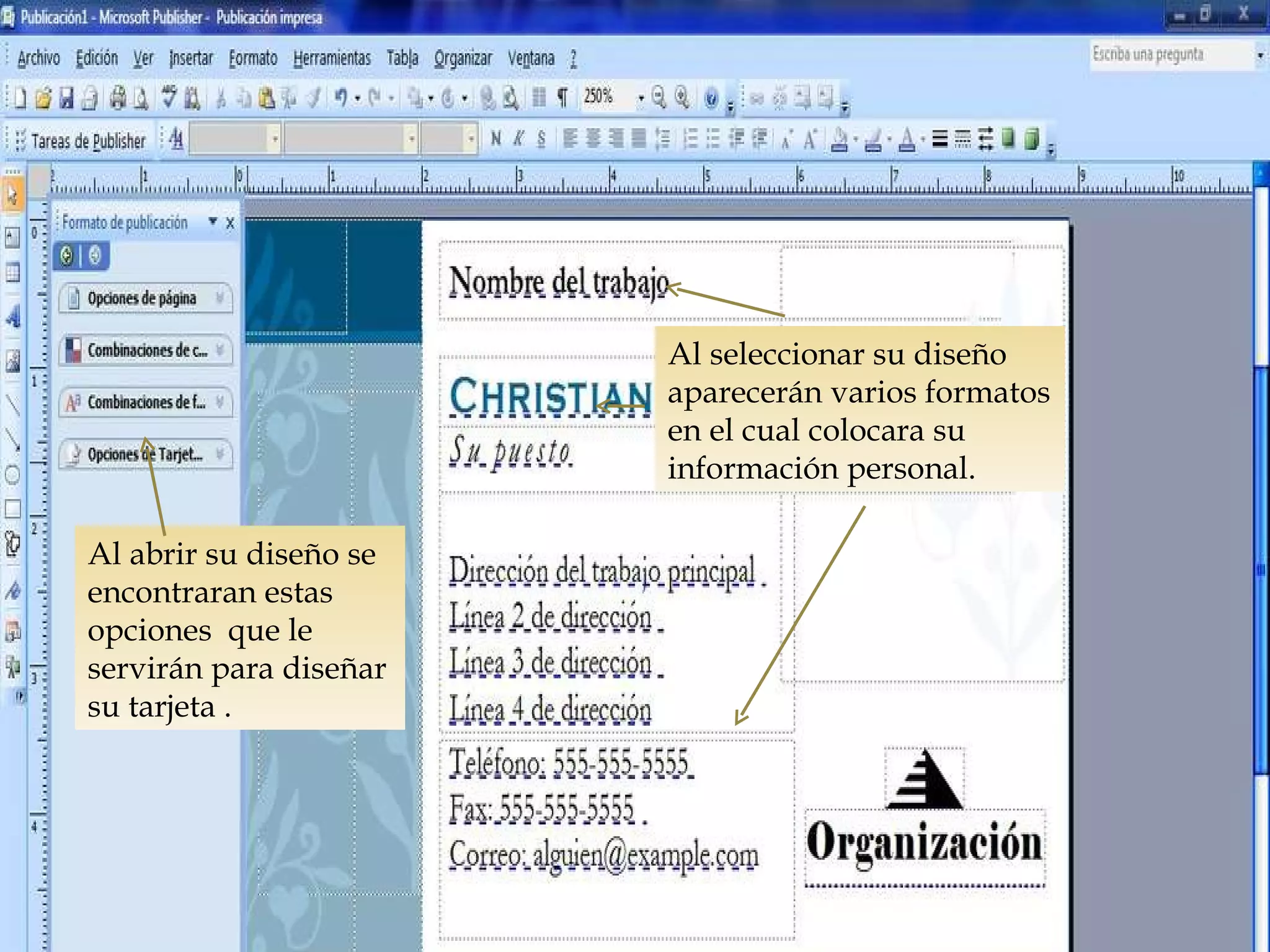 Tutorial para realizar una tarjeta de presentacion en powerpoint | PPT