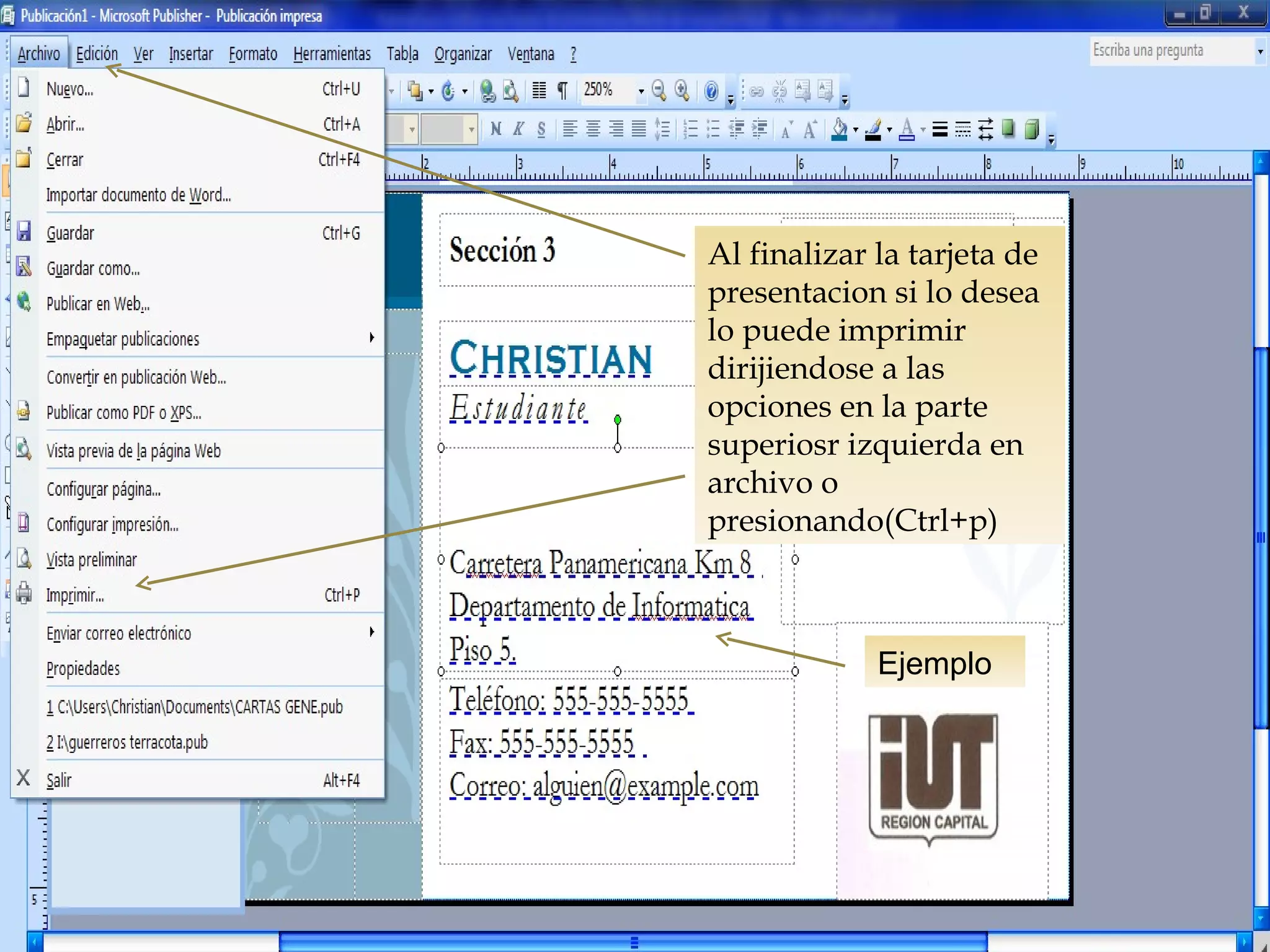Tutorial para realizar una tarjeta de presentacion en powerpoint | PPT
