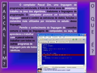 Tutorial pascal zim | PPTX