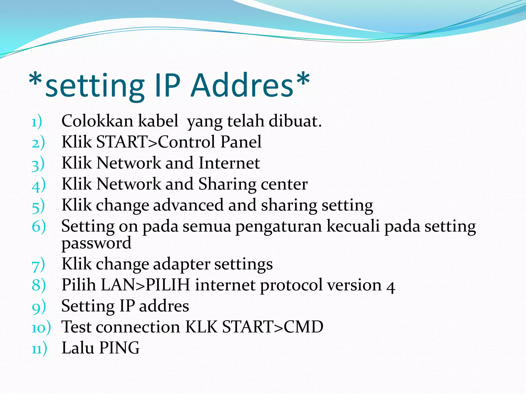 Tutorial pembuatan kabel straight dan cross over | PPTX