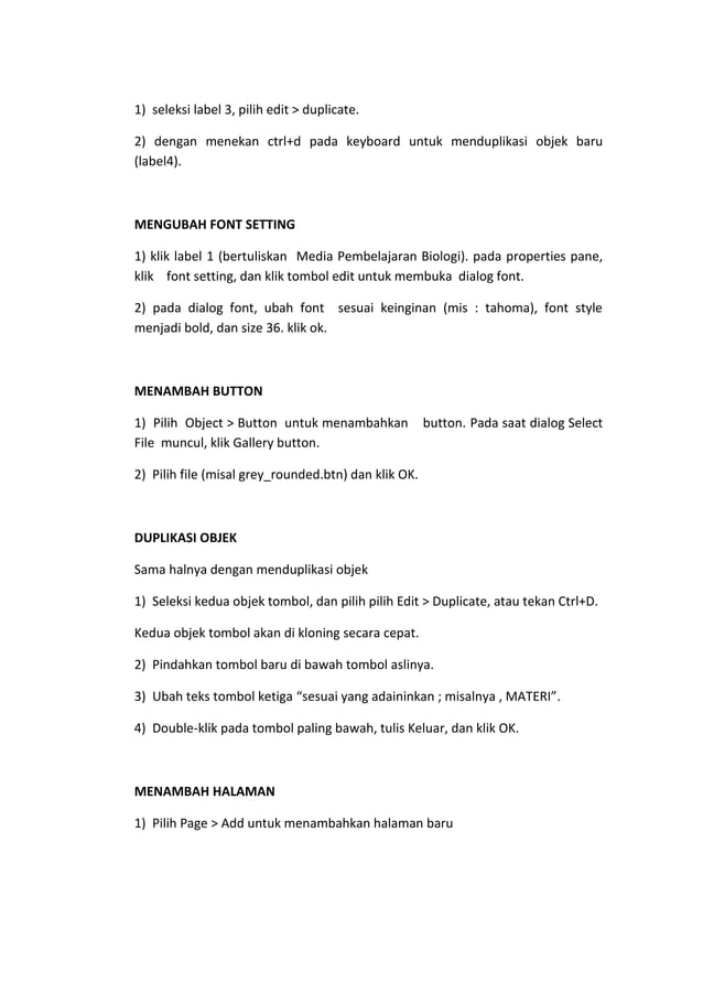 Tutorial pembuatan media pembelajaran dengan menggunakan autoplay | PDF
