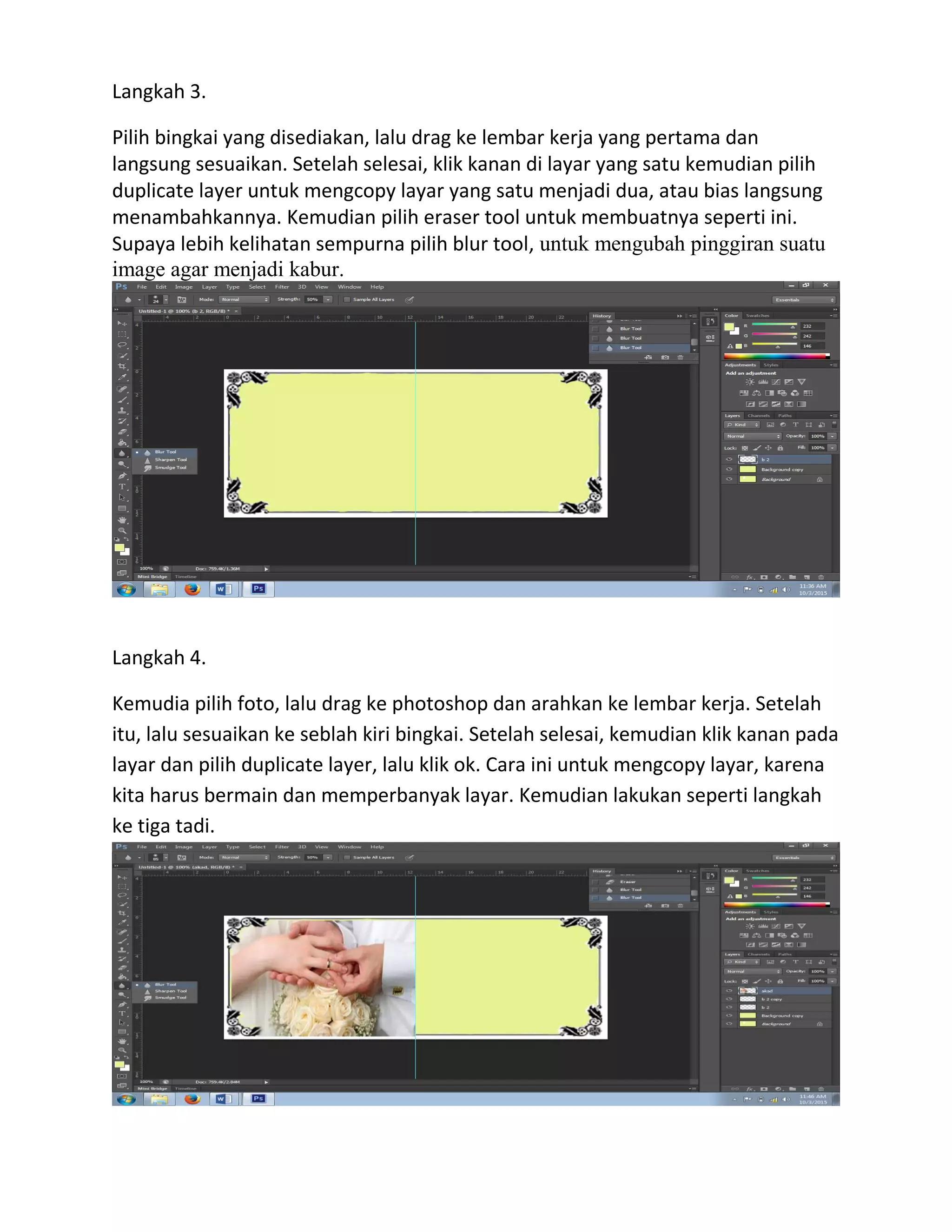 Tutorial pembuatan poster | PDF
