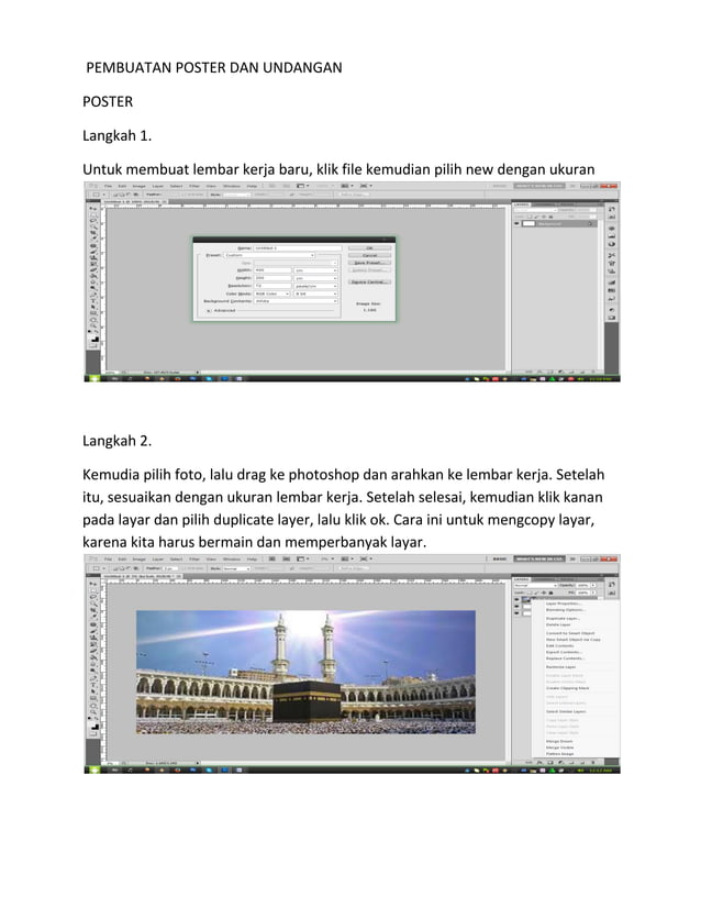 Tutorial pembuatan poster | PDF