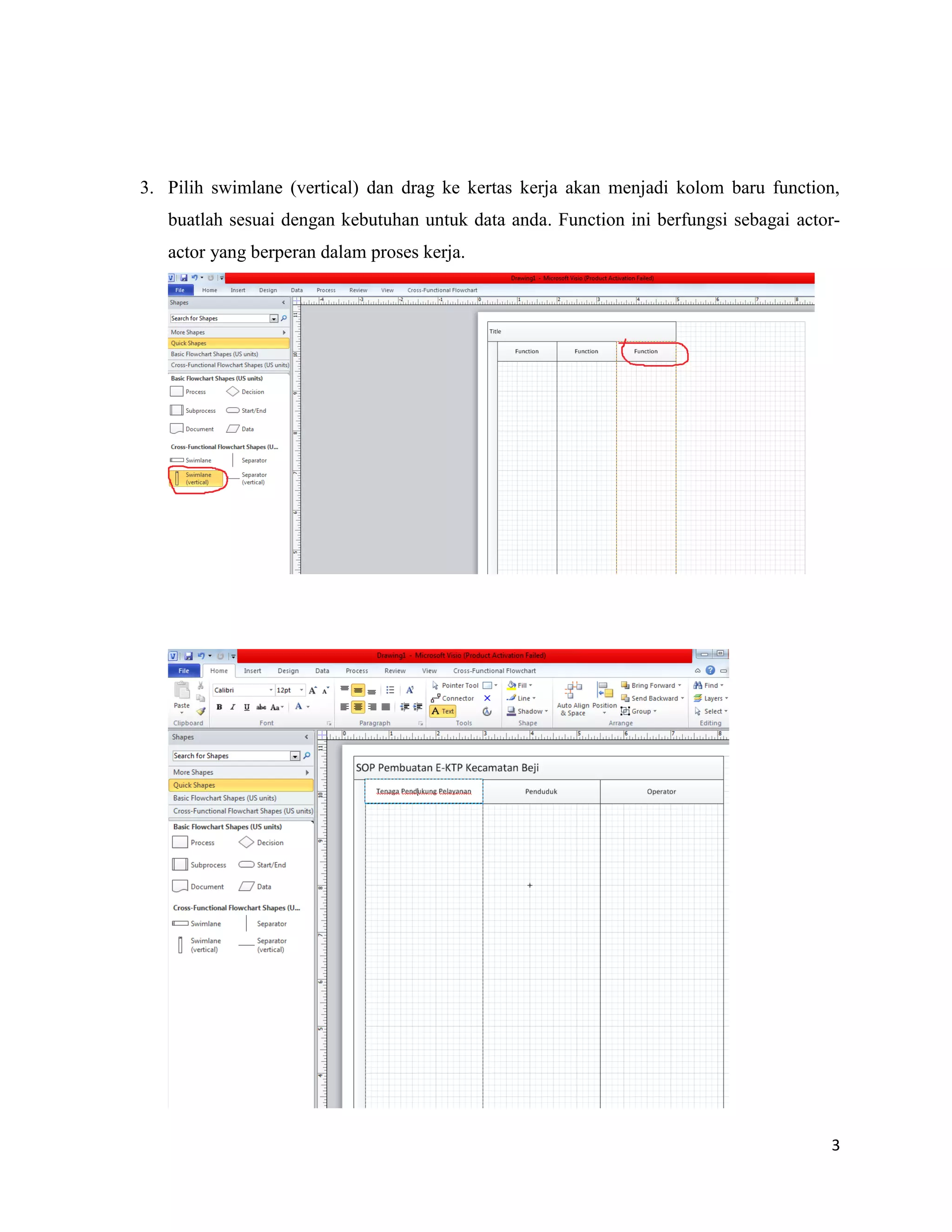 Tutorial pembuatan sop dengan menggunakan mscrosoft visio | PDF