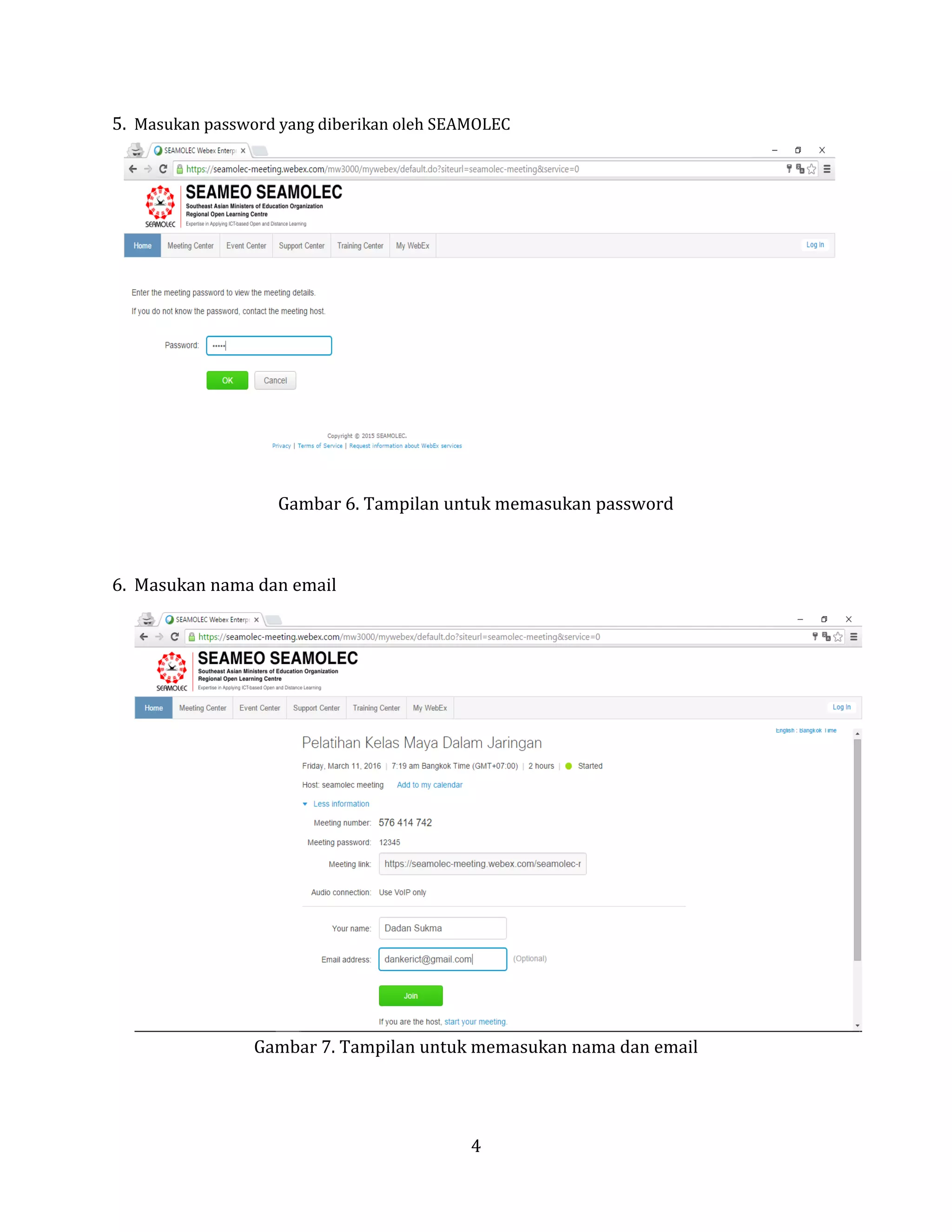 Tutorial penggunaan aplikasi video conference webex | PDF