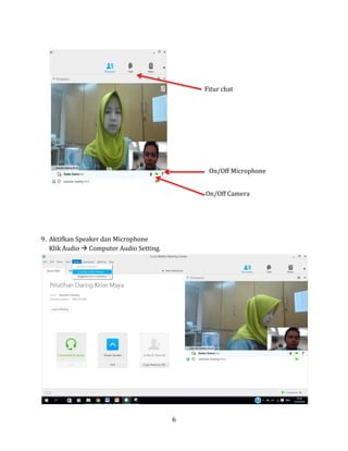 Tutorial penggunaan aplikasi video conference webex | PDF