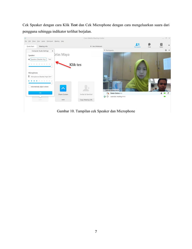 Tutorial penggunaan aplikasi video conference webex | PDF