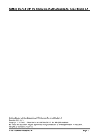 Tutorial Penggunaan CodeVision AVR dengan Bahasa C | PDF