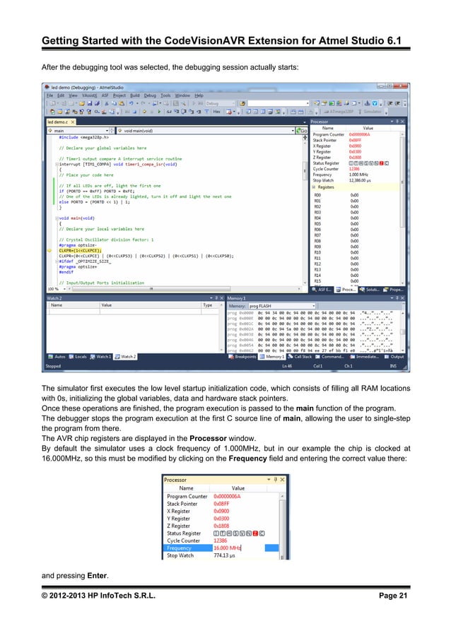 Tutorial Penggunaan CodeVision AVR dengan Bahasa C | PDF