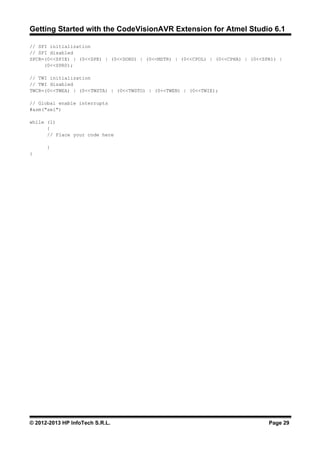 Tutorial Penggunaan CodeVision AVR dengan Bahasa C | PDF
