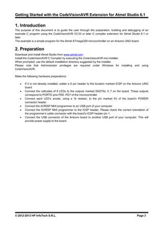 Tutorial Penggunaan CodeVision AVR dengan Bahasa C | PDF