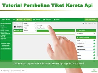 Tutorial Penggunaan Loketnesia | PPT