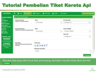 Tutorial Penggunaan Loketnesia | PPT