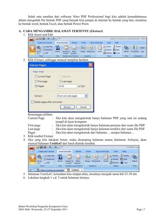 Tutorial penggunaan nitro pdf | PDF