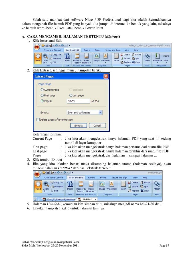 Tutorial penggunaan nitro pdf | PDF