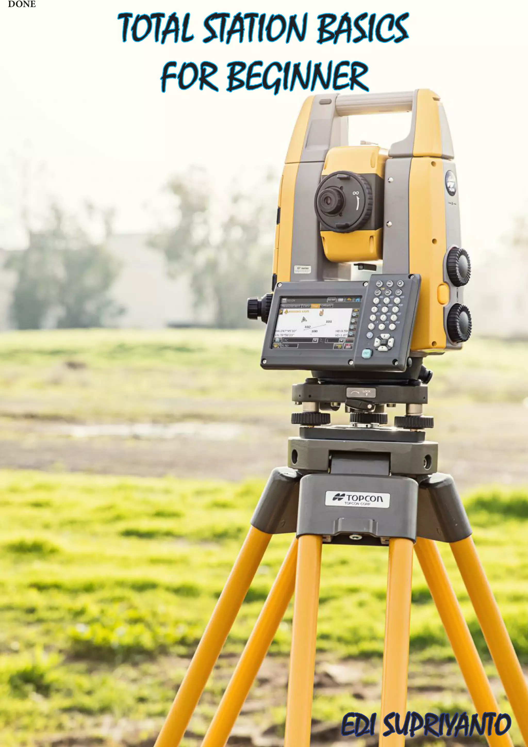 Tutorial penggunaan total station edi supriyanto, st | PDF