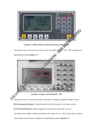 Tutorial penggunaan total station edi supriyanto, st | PDF