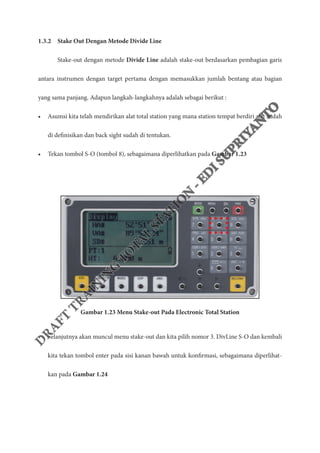 Tutorial penggunaan total station edi supriyanto, st | PDF