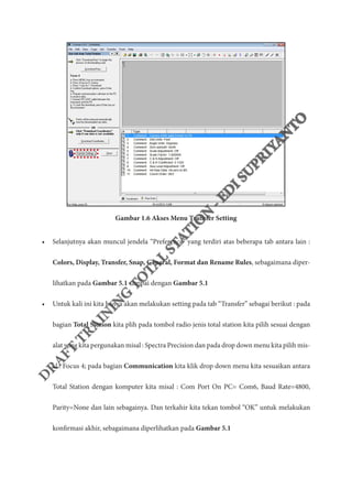 Tutorial penggunaan total station edi supriyanto, st | PDF
