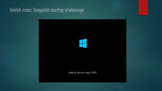Tutorial penginstalan system operasi windows 8.1 ricky suadma | PPTX
