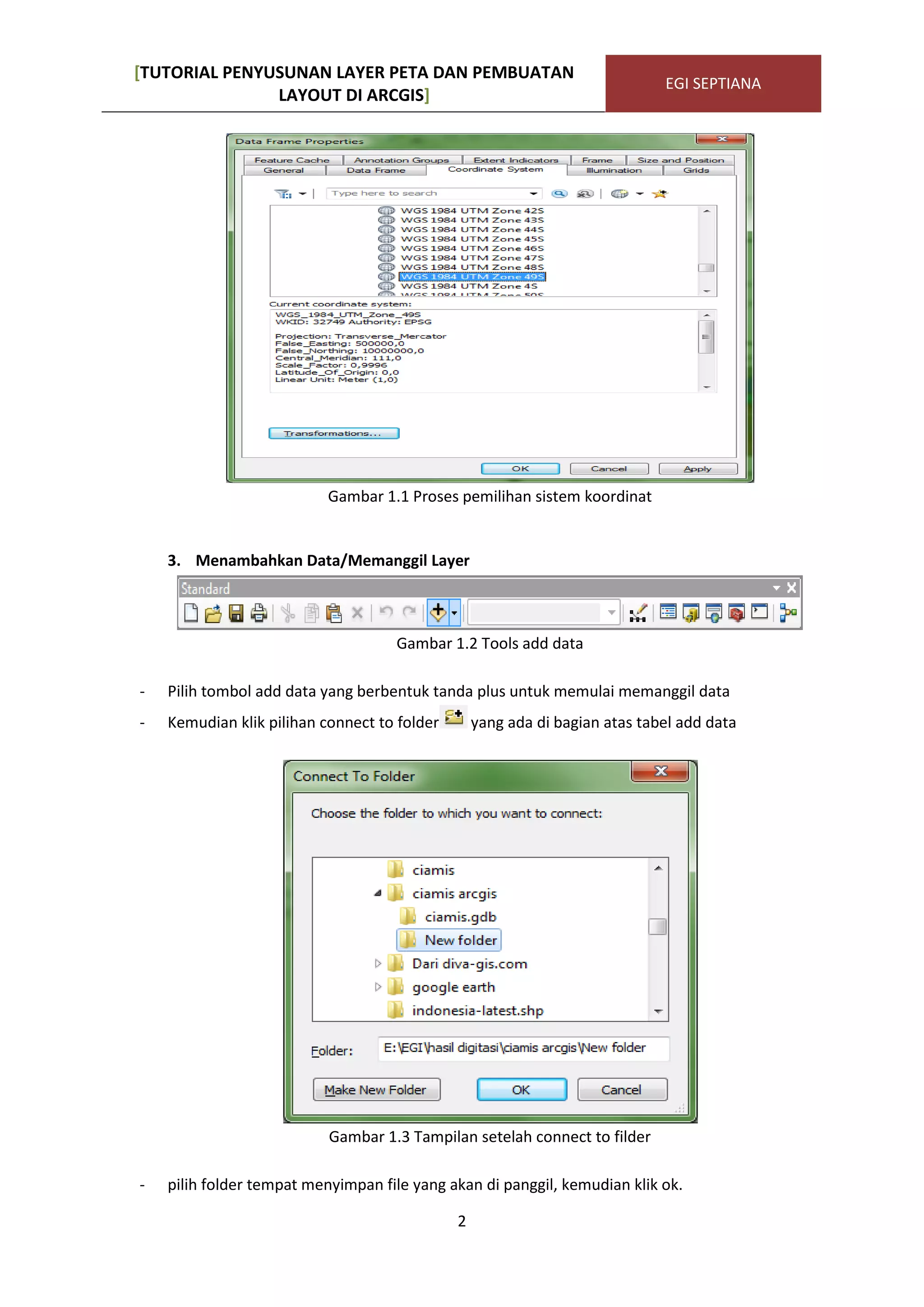 Tutorial penyusunan layer peta & pembuatan layout di arcgis | PDF