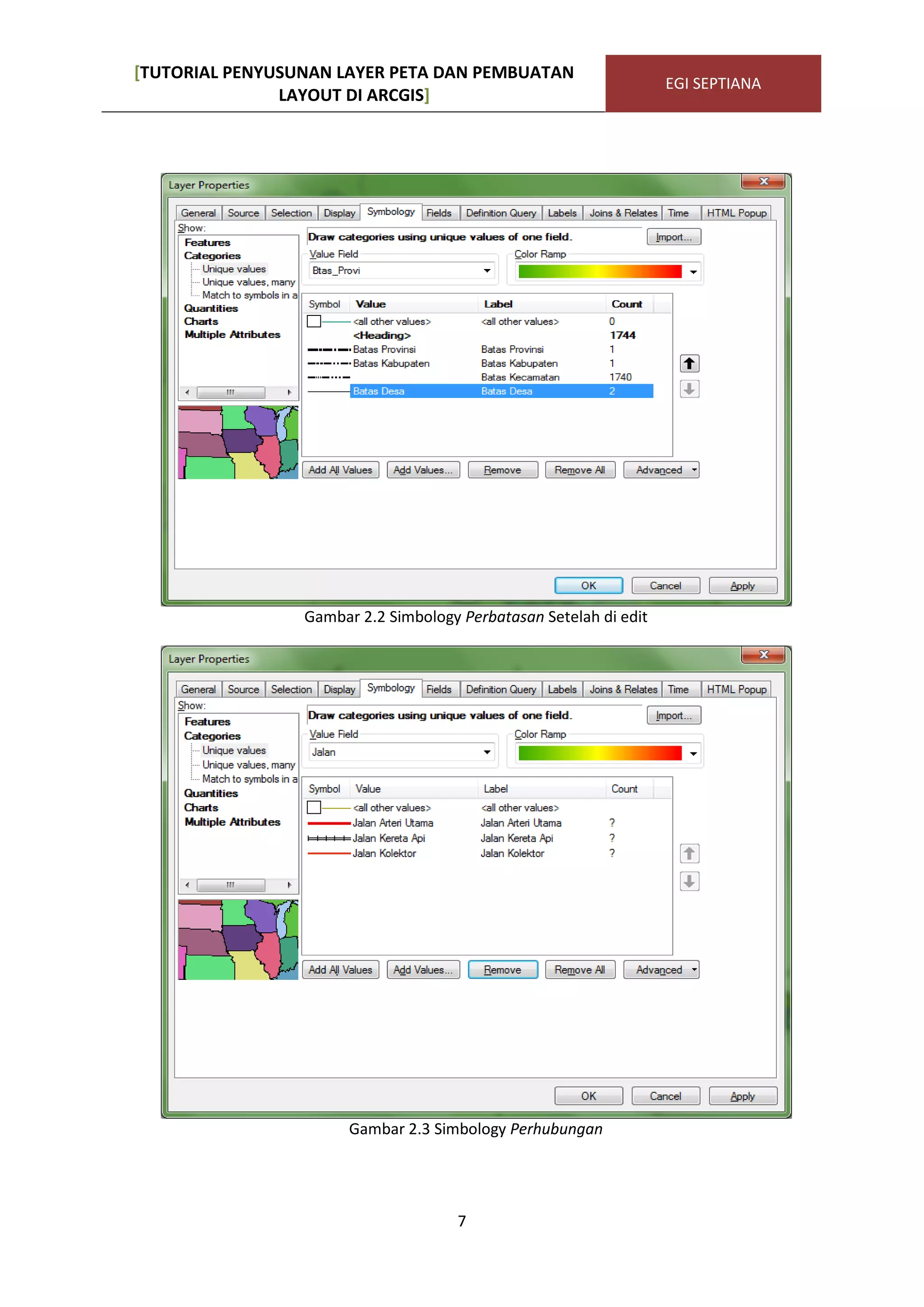Tutorial penyusunan layer peta & pembuatan layout di arcgis | PDF