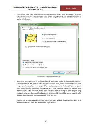 Tutorial penyusunan layer peta & pembuatan layout di arcgis | PDF