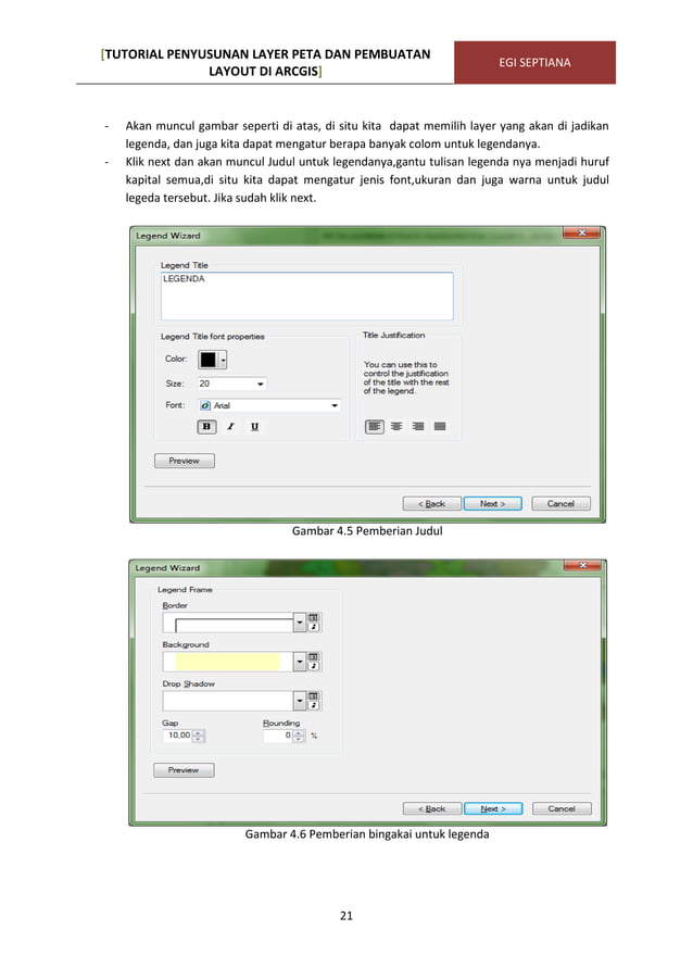 Tutorial penyusunan layer peta & pembuatan layout di arcgis | PDF