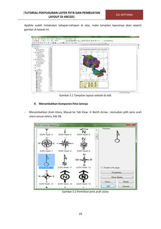 Tutorial penyusunan layer peta & pembuatan layout di arcgis | PDF