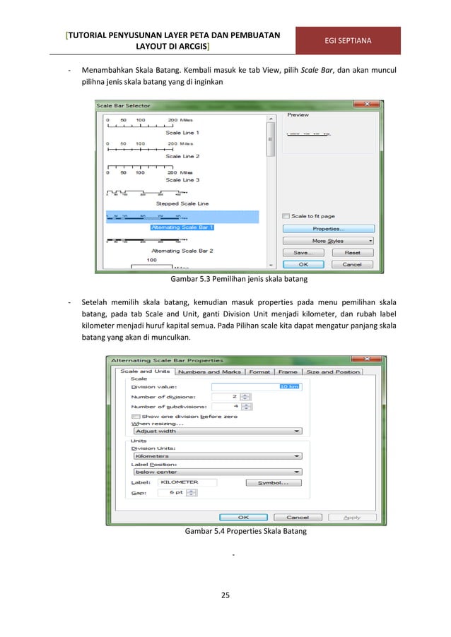Tutorial penyusunan layer peta & pembuatan layout di arcgis | PDF