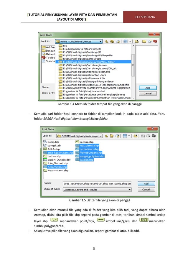 Tutorial penyusunan layer peta & pembuatan layout di arcgis | PDF