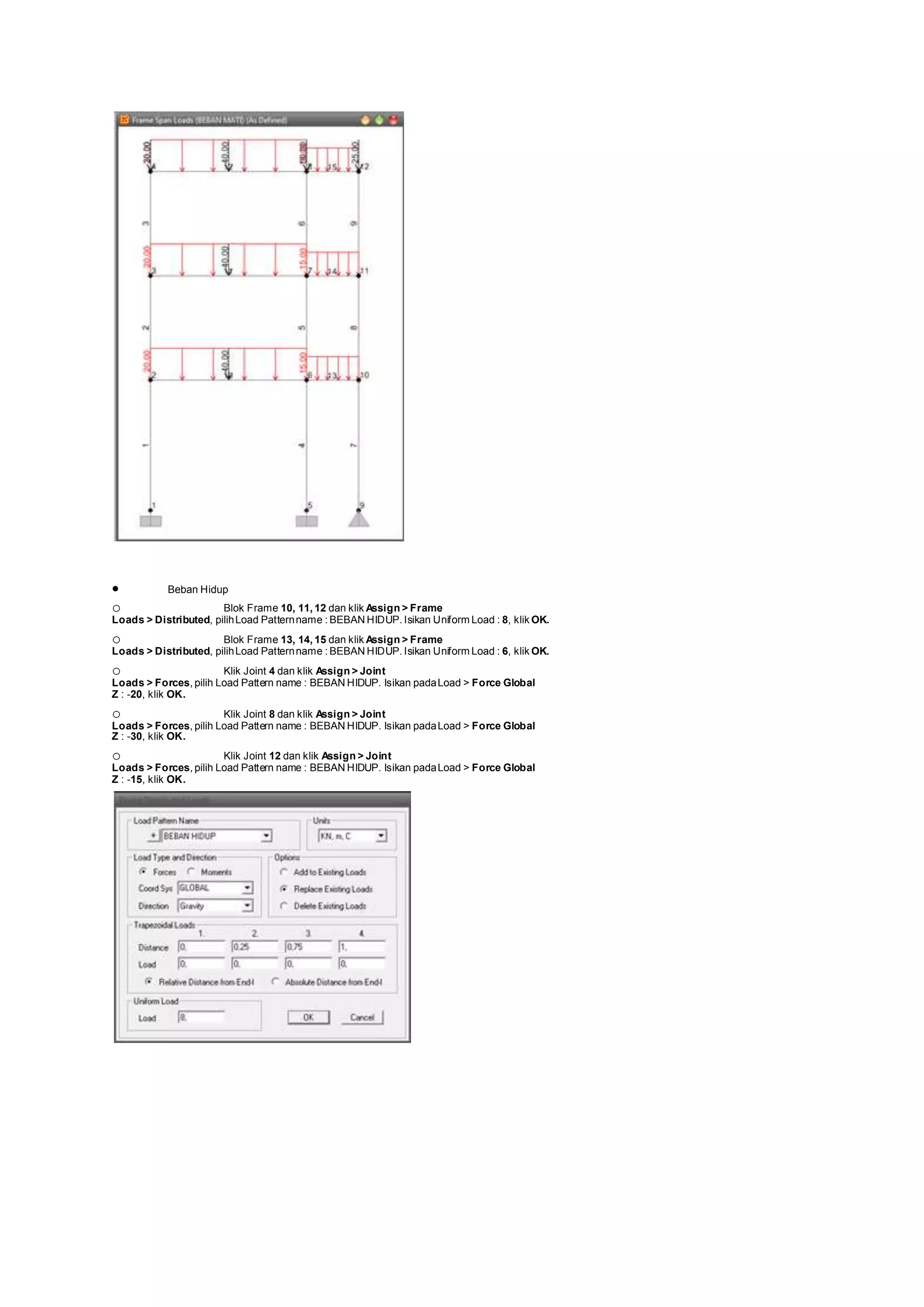 Tutorial perhitungan struktur dengan sap 2000 v | DOCX