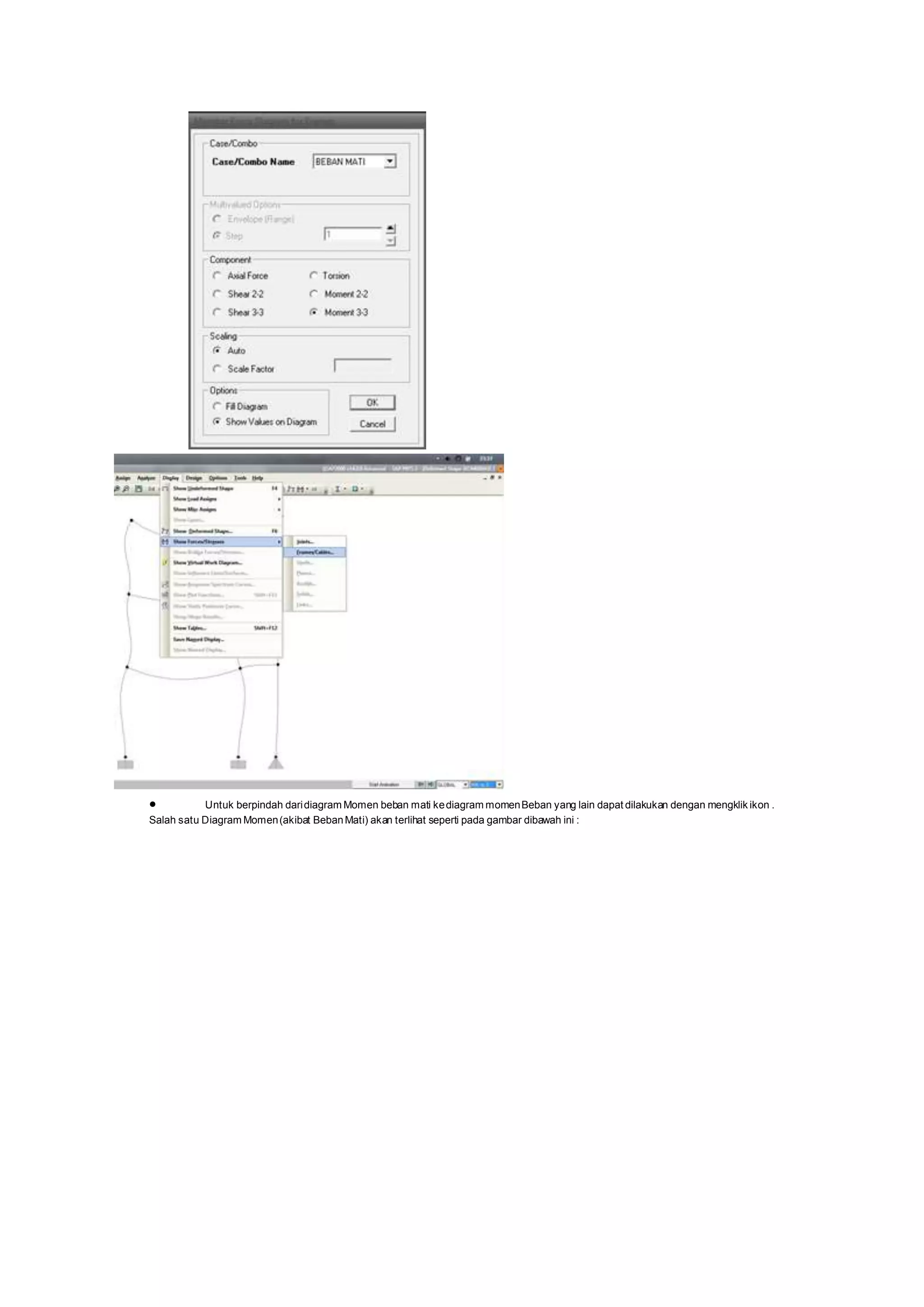 Tutorial perhitungan struktur dengan sap 2000 v | DOCX