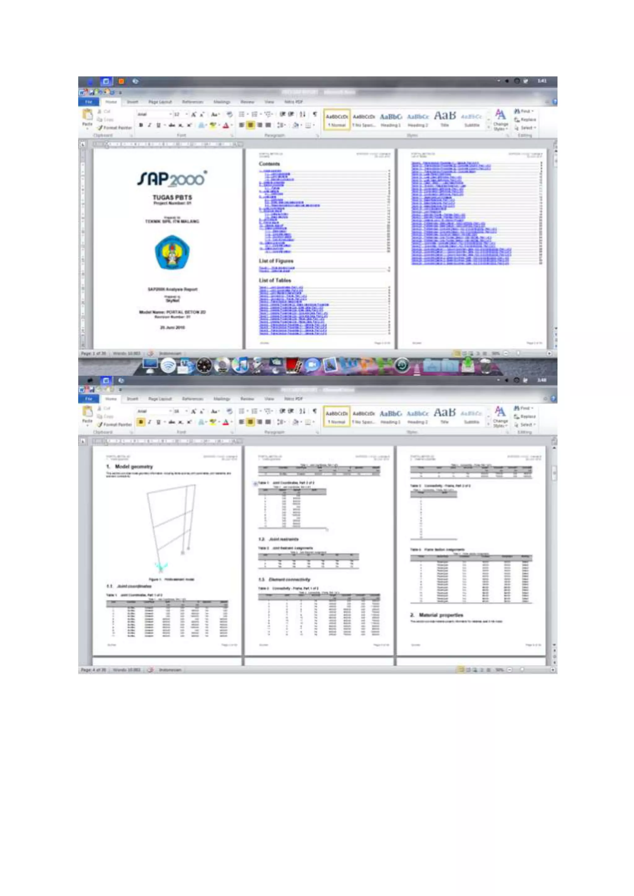 Tutorial perhitungan struktur dengan sap 2000 v | DOCX