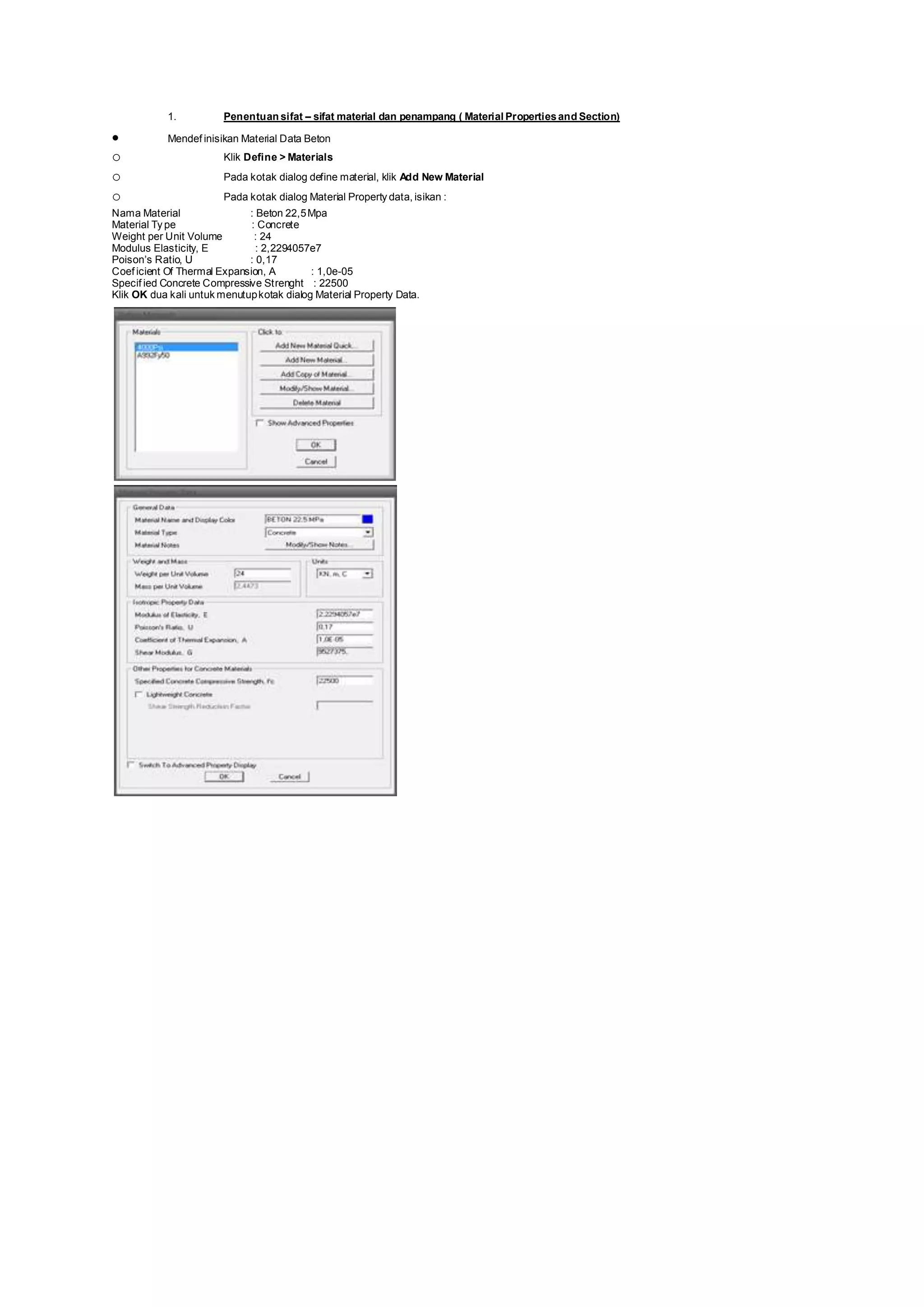 Tutorial perhitungan struktur dengan sap 2000 v | DOCX