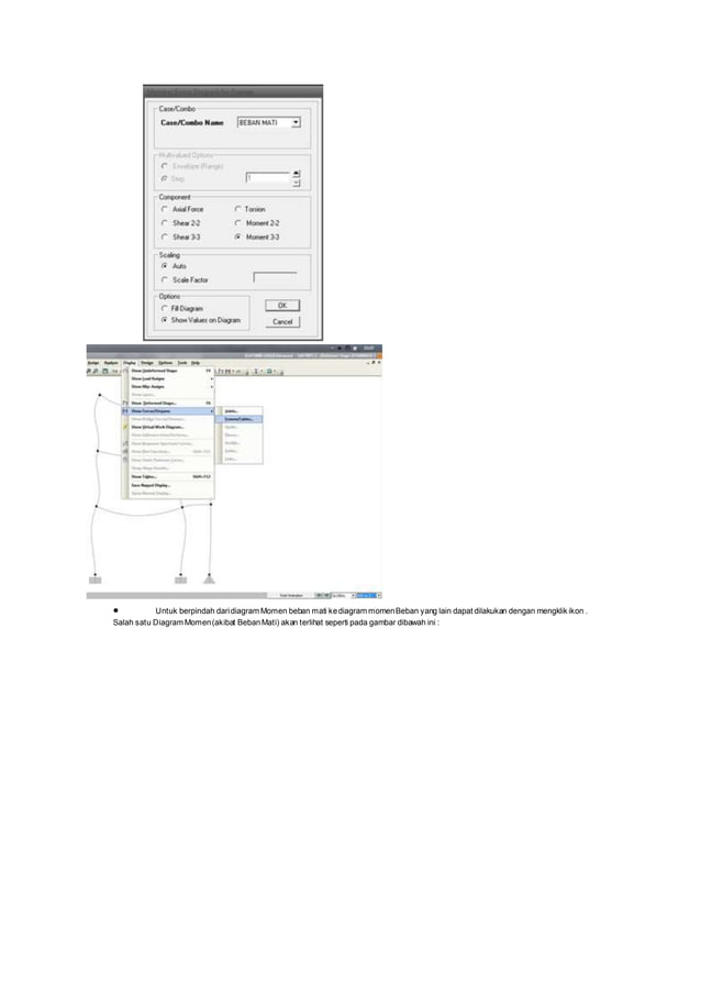 Tutorial perhitungan struktur dengan sap 2000 v | DOCX