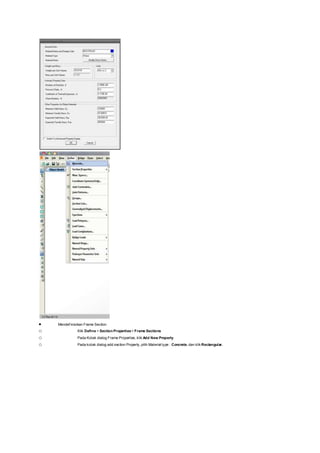 Tutorial perhitungan struktur dengan sap 2000 v | DOCX